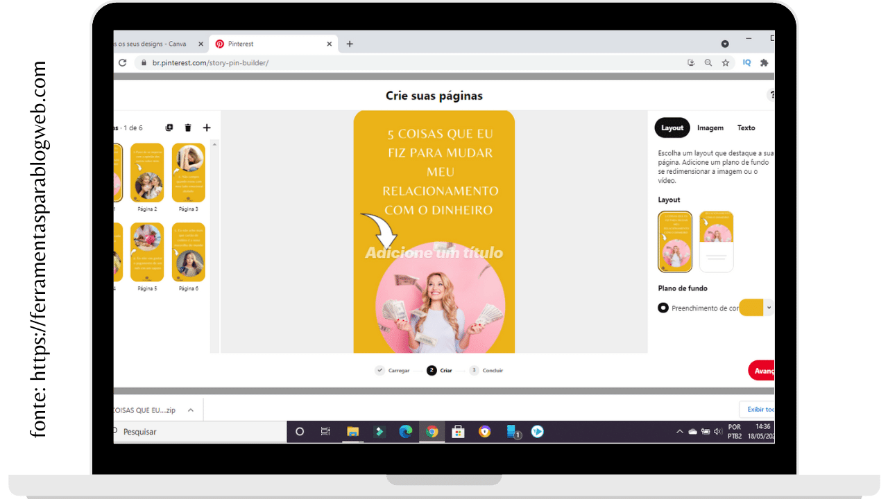 Pin de história no Pinterest (Conheça o novo formato de Pin ...
